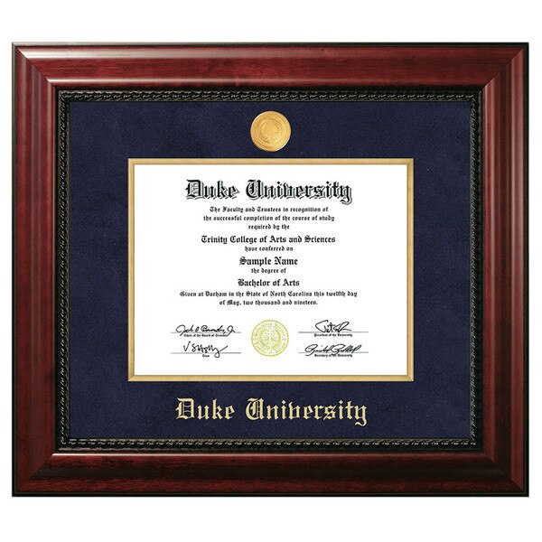 Duke® Executive Frame w/ Gold Medallion and Suede Mat