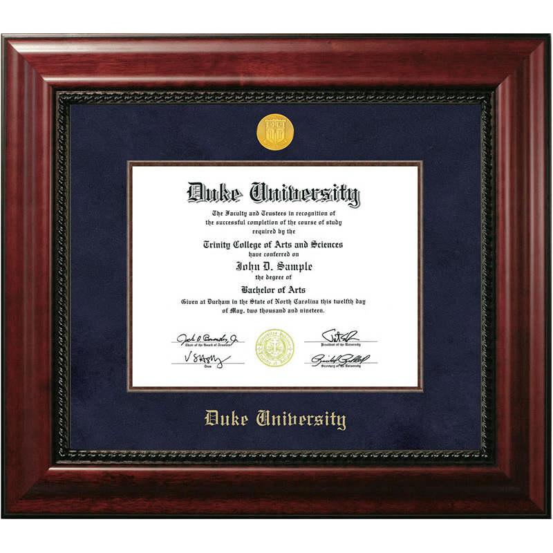 Duke® Diploma Frame in Mahogany | Duke Stores