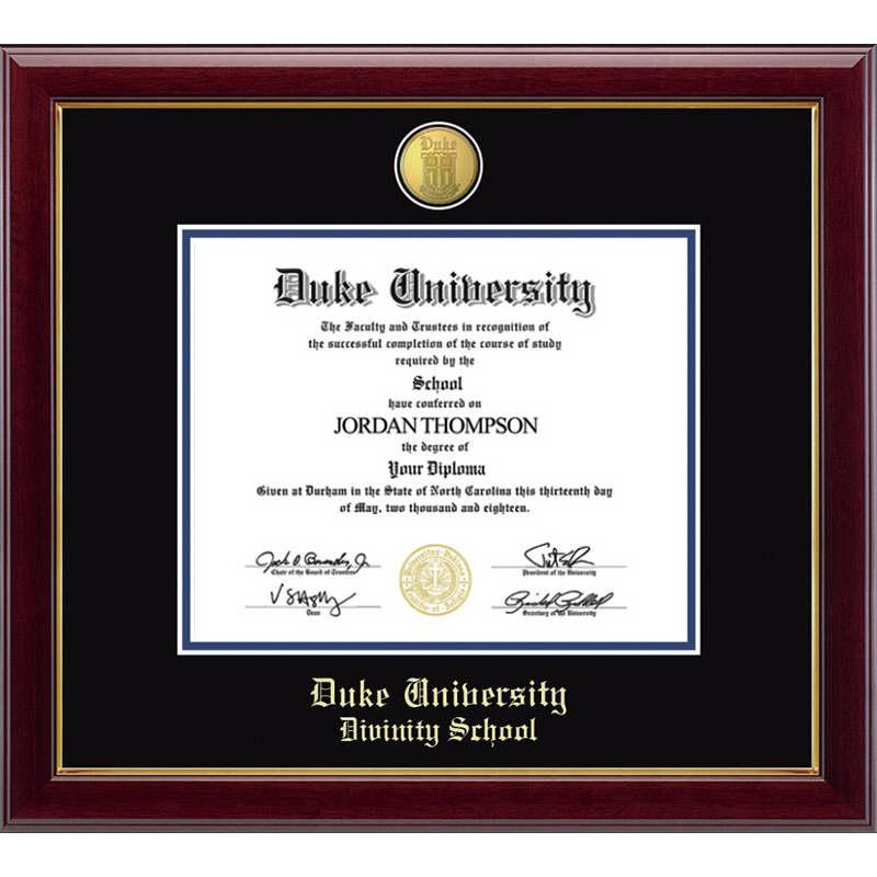 Duke® Divinity School 23 Karat Edition Diploma Frame | Duke Stores