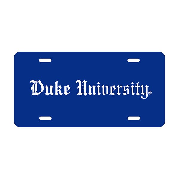 Gothic Duke® University License Plate