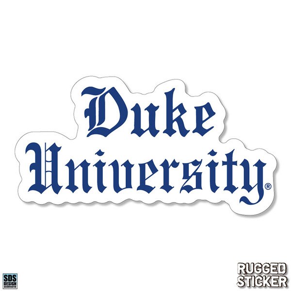 Gothic Duke® University 5" Rugged Sticker