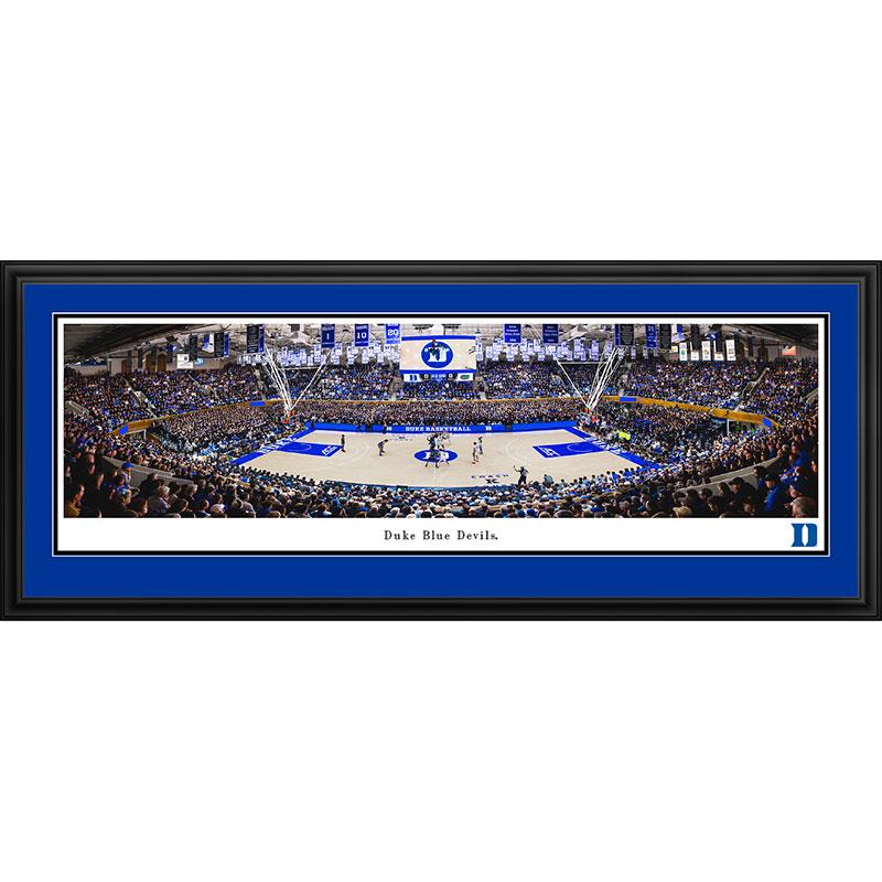 Duke® Blue Devils Basketball Panorama - Deluxe Frame (Special Order)