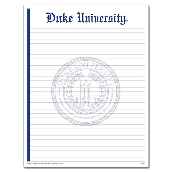 Large Lined Duke University Emblem Notepad