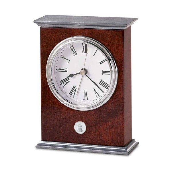 Duke® Rosewood Finish Desk Clock (Special Order)